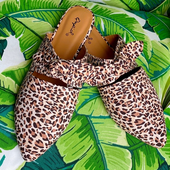 Shoes | Leopard Print Loafer Mules | Poshmark
